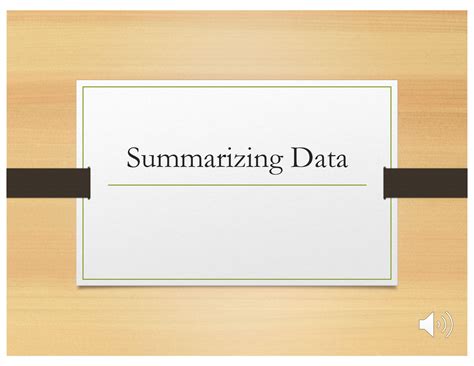 w1 summarizing data summarizing data levels of measurement nominal