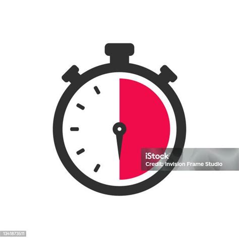 스톱워치 아이콘입니다 흰색 배경에 격리 된 타이머 아이콘입니다 스톱워치 로고 디자인 벡터 일러스트레이션 마감일에 대한 스톡 벡터 아트 및 기타 이미지 Istock