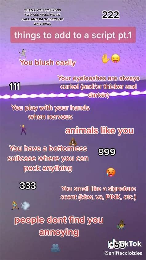 Things To Add To Your Shifting Script Video Scripting Ideas Love