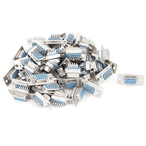 15 Pin D Sub 3 Row Female Computer Vga Cable Solder Cup Connector Khani Electronics