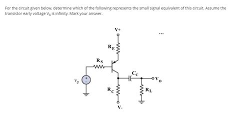 Solved ㄷ A B For the circuit given below determine Chegg com
