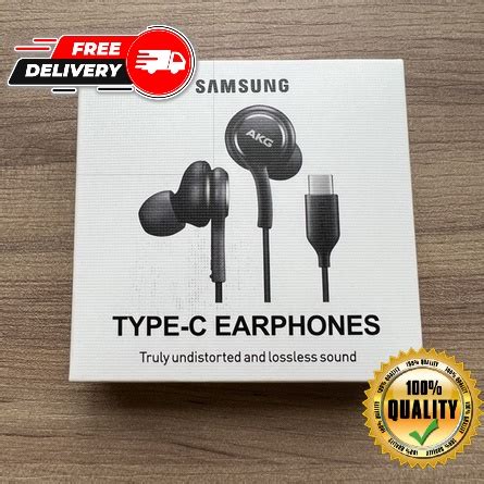 Sg Instock Free Shipping Original Samsung Akg Usb C Earpiece Earphones Headset Black Shopee