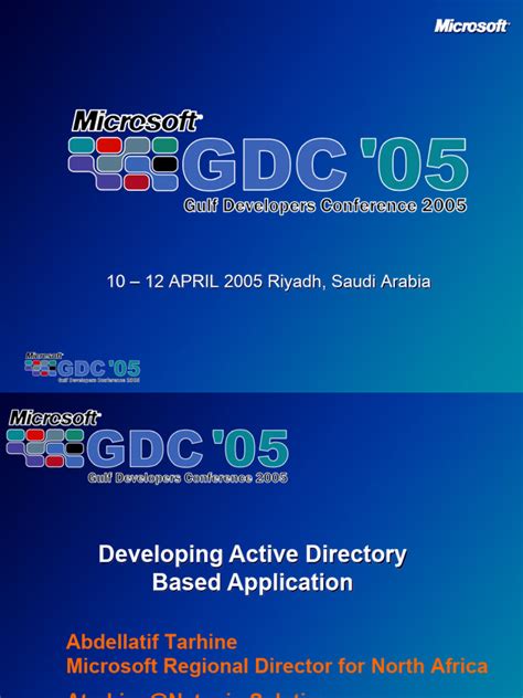 Developing Active Directory Based Application Pdf Web Application