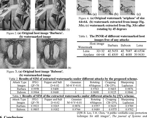 Figure 1 From A Watermarking Algorithm For Gray Level Watermark Based