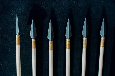 Premium Photo Old Style Old Wooden Arrows