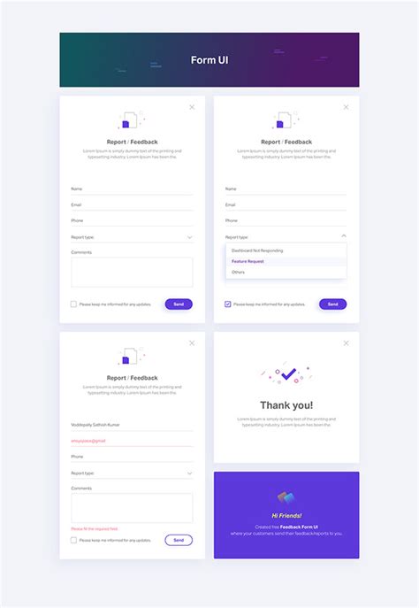 Free Form Ui Behance