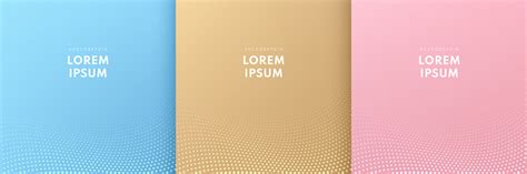 밝은 갈색 파란색 분홍색 배경의 추상적인 소용돌이 하프톤 도트 패턴 세트 심플한 플랫 디자인 표지 브로셔 템플릿 포스터 배너 웹 전단지 인쇄 광고에 사용할 수 있습니다 벡터