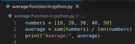 Average Function In Python Find The Mean And Max Of A List