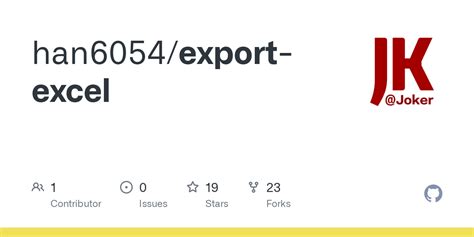 GitHub Han Export Excel