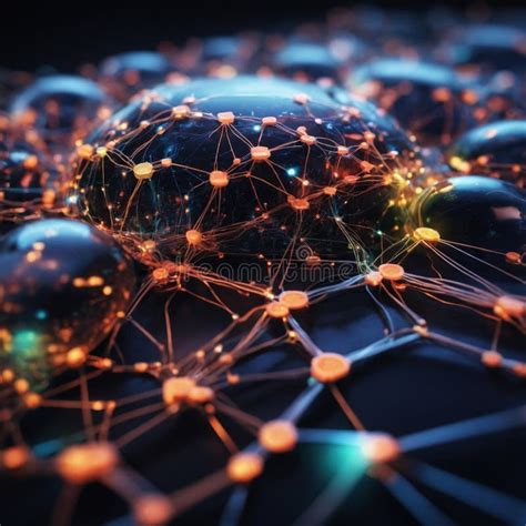 abstract iot network of interconnected devices and data streams stock image image of connections