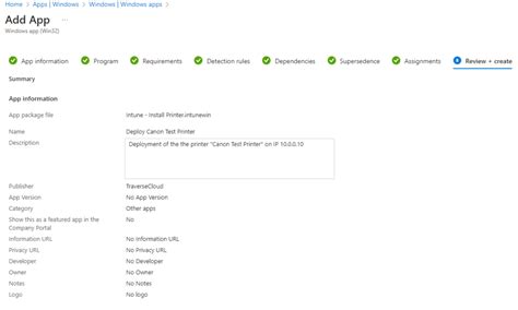 Deploy Network Printers And Drivers Using Intune Traverse Cloud
