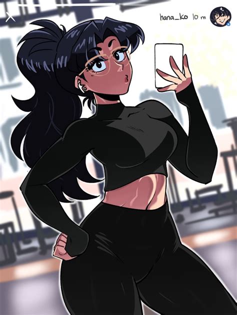 Rule 34 Black Hair Glasses Reiko Tinafate Selfie The Dragon Tamer