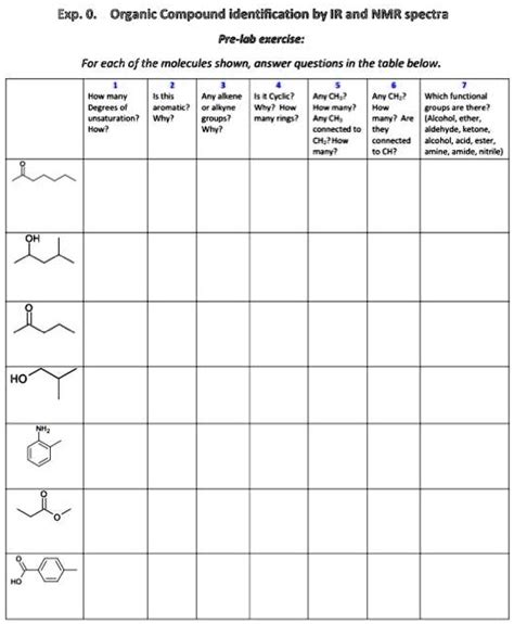 Solved Texts Please Answer The Questions On The Worksheet Exp O Organic Compound