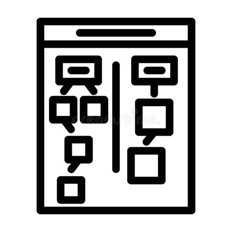 Affinity Diagram Ux Ui Design Icon Doodle Illustration Stock