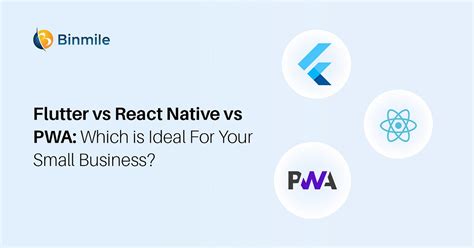 Flutter Vs React Native Vs Pwa A Detailed Comparison By Binmile