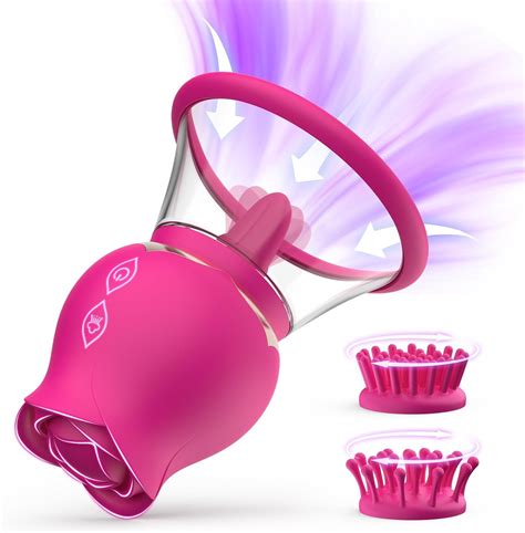 Qiymssy Sucking Vibrator Sex Toys Rose Vibrators With 3