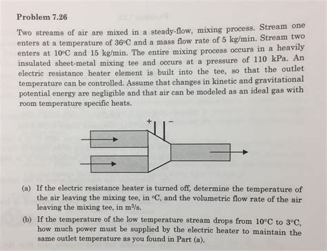 solved problem 7 26 mixed in a steady flow mixing process