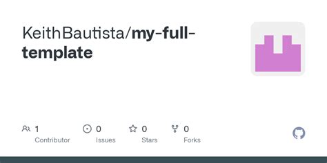 Github Keithbautista My Full Template
