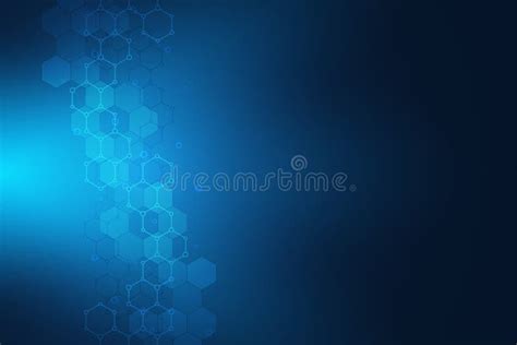 Technology Abstract Background Geometric Texture With Molecular Structures And Chemical