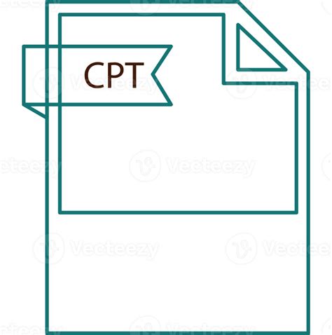 Cpt File Format Icon Black Outline 66499203 Png