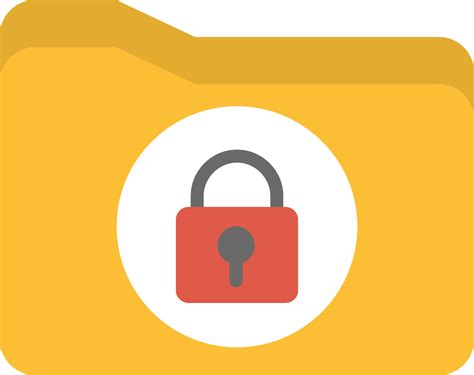Secure Folder Flat Icon 11671057 Vector Art At Vecteezy
