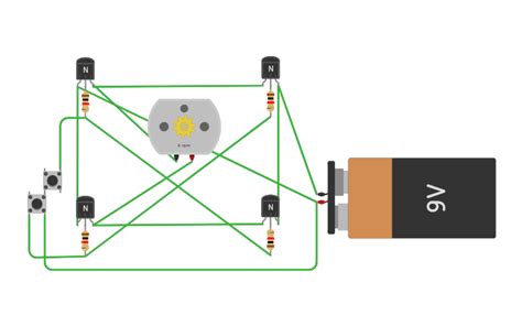 Circuit Design Npn H Bridge Tinkercad