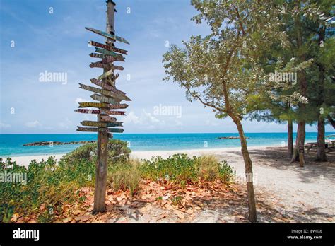 Direction Sign At Fort Zachary Taylor Historic State Park Key West
