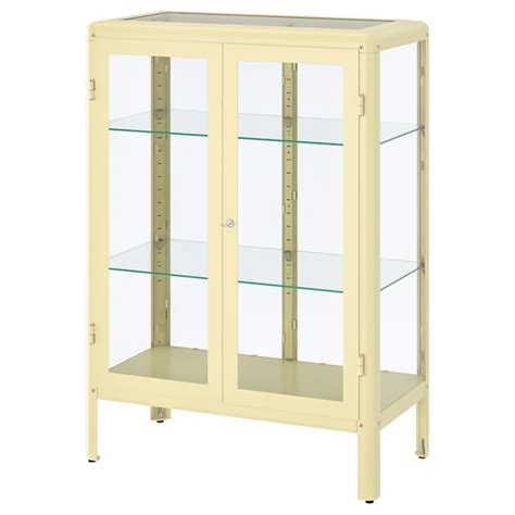 FabrikÖr Glass Door Cabinet Light Yellow 3178x4412 Ikea Us