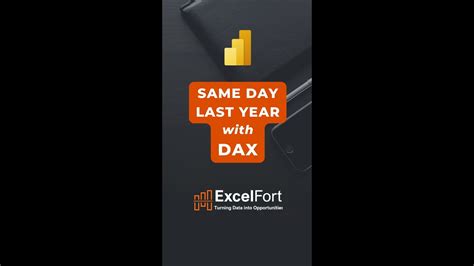 Dax Tip How To Calculate Same Day Last Year In Power Bi Shorts Youtube