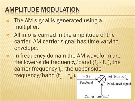 amplitude modulation ppt