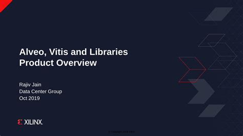 PDF Alveo Vitis And Libraries Product Overview DOKUMEN TIPS