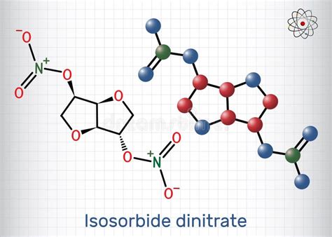 Isosorbide Dinitrate Isdn Molecule It Is Vasodilator Used To Treat