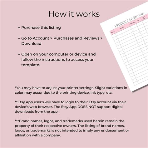 Editable Inventory Management Form Inventory Tracker PDF Etsy UK