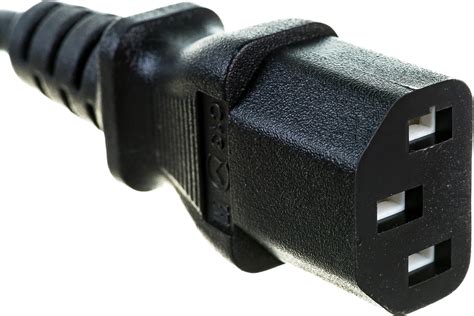 Кабель питания компьютера Hyperline Pwc Iec13 Shm 3 0 Bk Schuko C13 3x1 0 10a угловая вилка