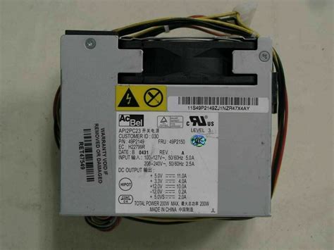 Fuente IBM Thinkcentre S S AcBel API PC P PSU Usado