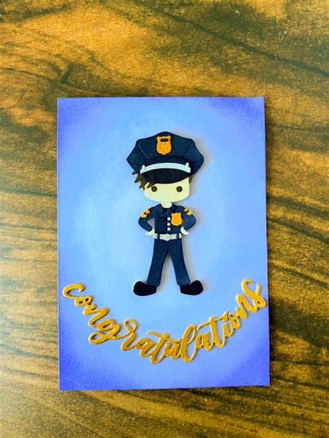 Congratulations Police Greeting Card Punkadunk