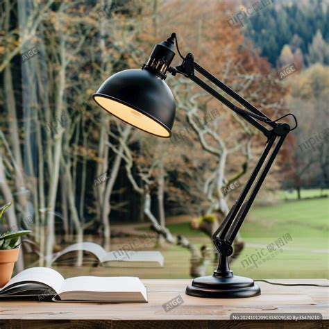 Ai创作图台灯阅读灯 写字台灯 台灯主图 办公桌台灯 阅读台灯 台灯名片台灯 草叶纹托盘书灯 书店阅读灯 黑色金属小台灯 实木台灯 桌面台灯 书桌台灯 护眼台灯 桌前台灯 灯光灯具台灯