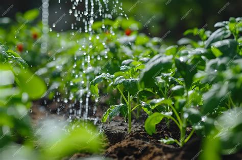 Premium Photo Smart Irrigation System Efficient Water Conservation Through Weatherbased And