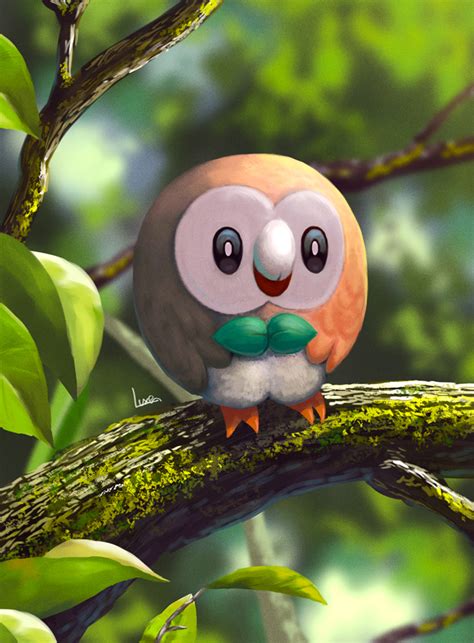 Rowlet Pokemon Drawn By Bearluxe Danbooru