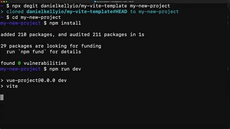 Create A Vite Template A Vuejs Lesson From Our Vuejs Course
