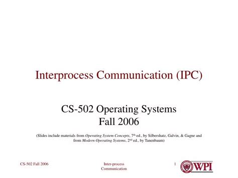 Ppt Interprocess Communication Ipc Powerpoint Presentation Free Download Id 6182077