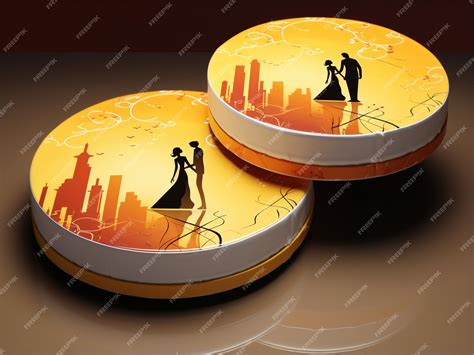 Premium Photo Circular Frames With Couple Photo