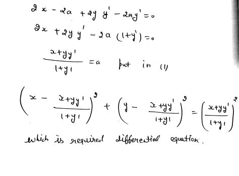 [solved] Need Help For This One 1 Eliminate The Arbitrary Constants
