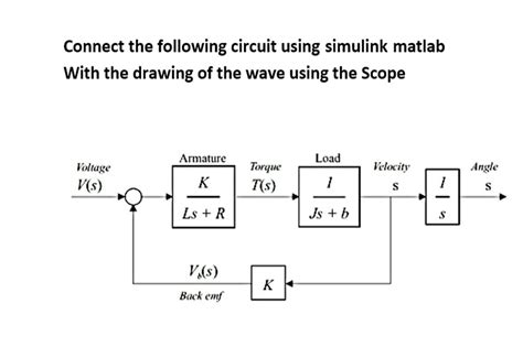 Solved Connect The Following Circuit Using Simulink Matlab