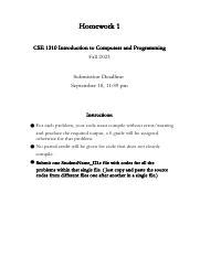C Programming Practice User Input Expressions Homework 1 CSE 1310