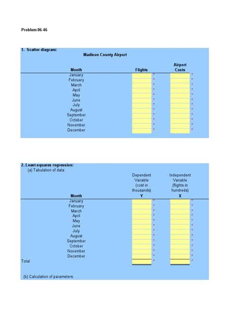 Problem 6 46 Pdf Regression Analysis Linear Regression