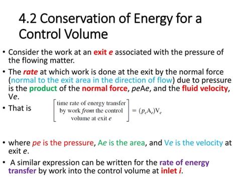 Control Volume Analysis Using Energy Pdf Physics Science