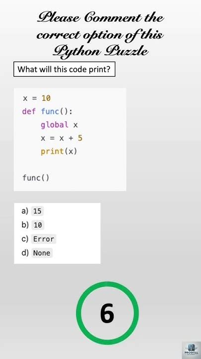 ⚠️ Python Global Variable Trap Can You Guess The Output 🤯 Pythonchallenge Youtube