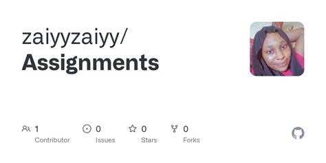 GitHub Zaiyyzaiyy Assignments