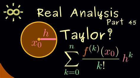 Real Analysis 45 Taylors Theorem Dark Version Youtube